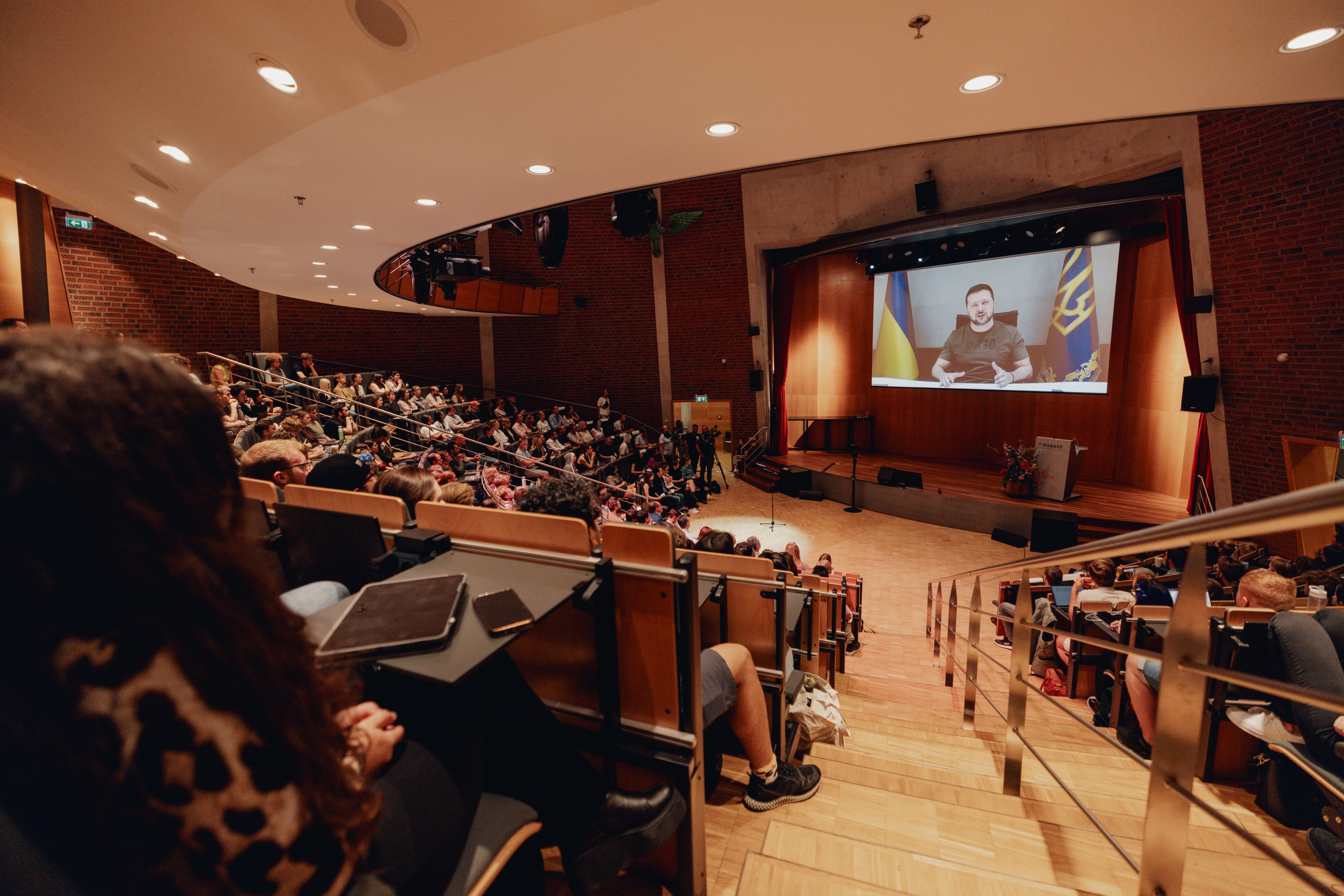 Replay now: livestream with president Zelensky | The Hague University ...